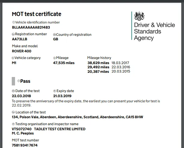 How Do You Prove You Have A Valid MOT Guides Will It Pass 